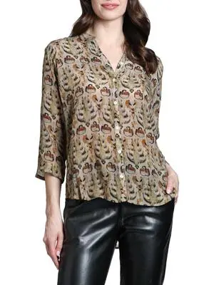 APNY Abstract Print Shirt - Brown Multi