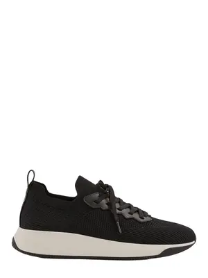 REISS Reiss Time Hybrid Knit Sneakers Black