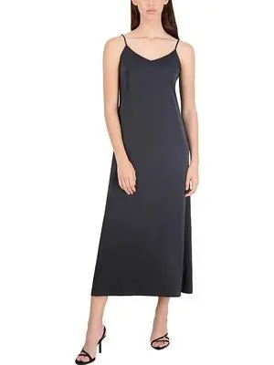 POINT A-Line Slip Dress Black