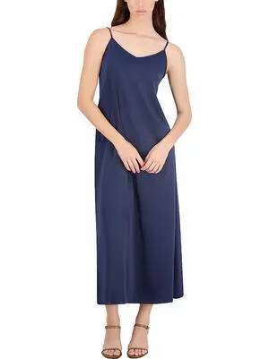 POINT A-Line Slip Dress Navy
