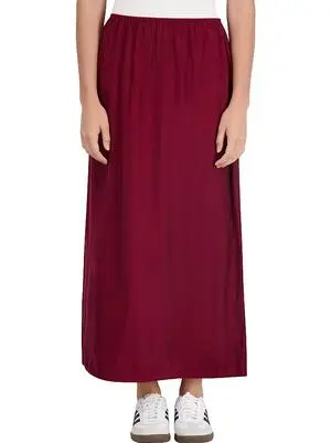 POINT A-Line Faux Suede Skirt Cabernet