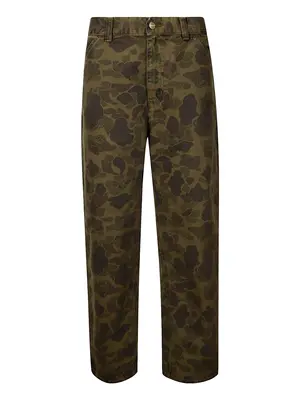 Carhartt Work In Progress Duck Single Knee Trousers - Green