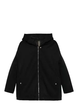 Rick Owens Hooded Peter Coat - Black