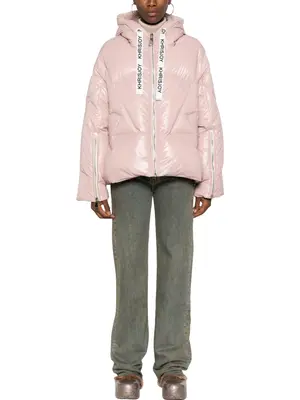 Khrisjoy Shiny Puffer Jacket - Pink