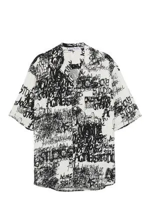 Acne Studios Printed Button-up Shirt - Grey