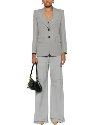 Chloé Tailored Wool Blazer - Grey