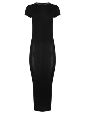 Wardrobe.NYC Cap-sleeve Long Dress - Black