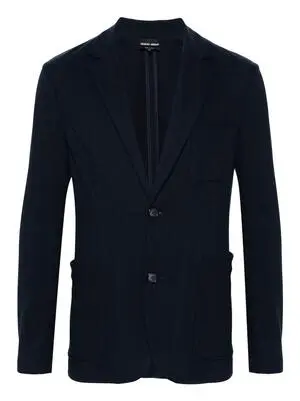 Giorgio Armani Knitted Blazer - Blue
