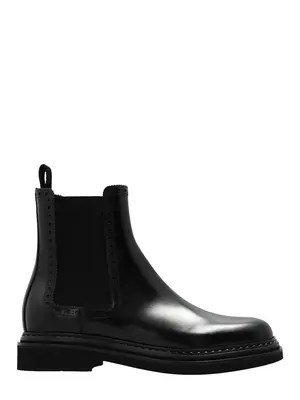 Dolce & Gabbana Perforated-detail Chelsea Boots - Black