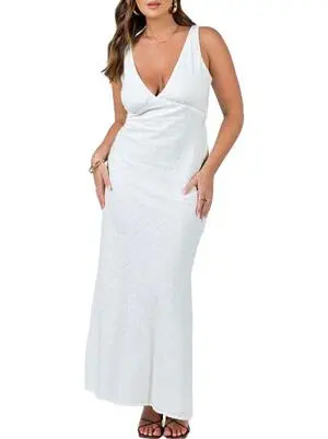 Princess Polly Nellie Cotton Eyelet Maxi Dress - White