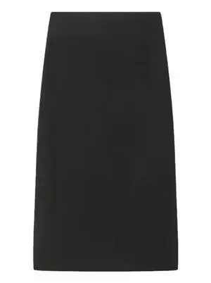 Veronica De Piante Daphne Skirt In Merino Wool, Black Black