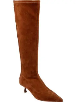 L'Agence L'AGENCE Emilie Knee High Boots Buckskin Suede