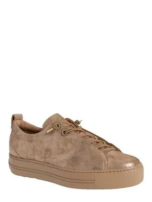 Paul Green Paul Green Wisdom Leather Sneakers Champagne Glossy Antic