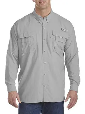 COLUMBIA Big & Tall Pfg Bahama Ii Long-sleeve Sport Shirt