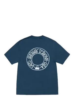 StÜssy Buana Pigment Dyed Tee Shirt - Navy Blue