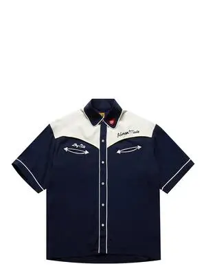 HUMAN MADE Western Short-sleeve Shirt 'navy - Blue