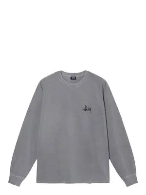 StÜssy Basic Pigment Dyed Long-sleeve Tee - Grey