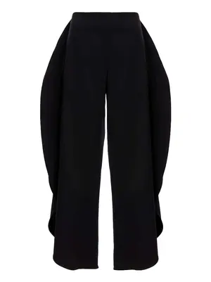 Alaïa Wool Grain De Poudre Balloon Pants - Black