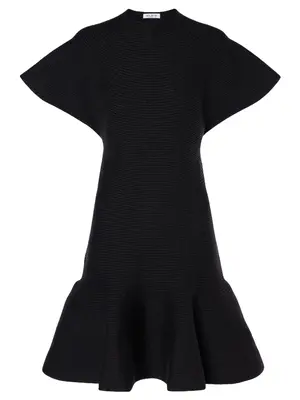 Alaïa Wool-blend Minidress - Black