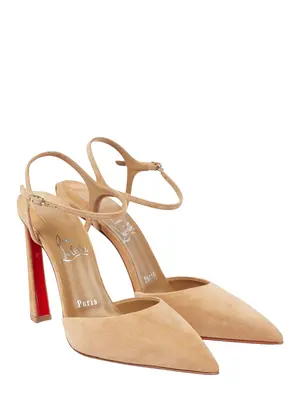 CHRISTIAN LOUBOUTIN Condora Riviera 100 Slingback Pumps - Beige