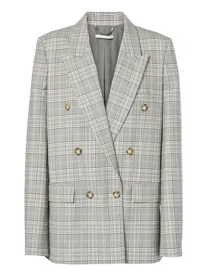 Stella McCartney Prince Of Wales Check Wool Blazer - Multicoloured