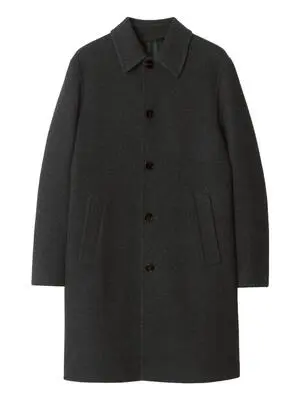 Burberry Wool Car Coat - Charcoal