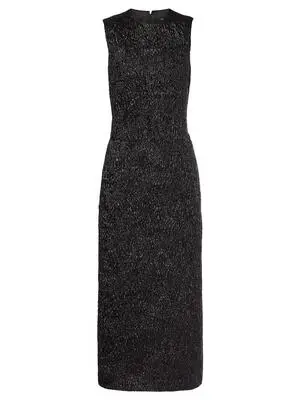 Simone Rocha Cloque Midi Dress - Black