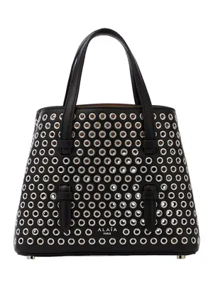 Alaïa Mina 20 Embellished Leather Tote Bag - Black