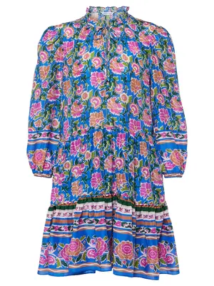Veronica Beard Hawken Floral Minidress - Multicoloured
