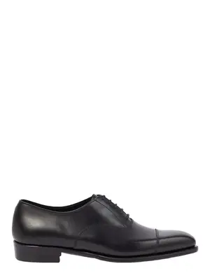 George Cleverley Leather Oxford Shoes - Black