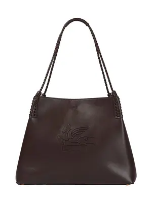 Etro Libra Medium Leather Tote Bag - Brown