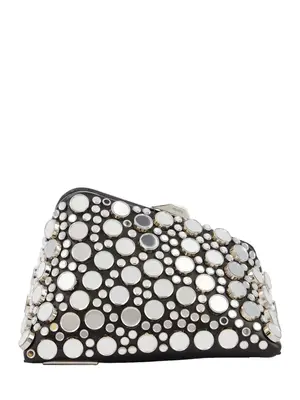 Attico Midnight Mini Studded Leather Clutch - Multicoloured