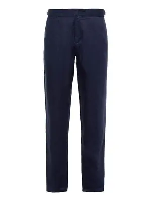 Orlebar Brown Griffon Linen Pants - Blue