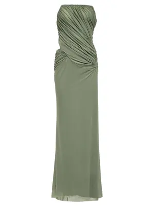 Christopher Esber Cutout Jersey Maxi Dress - Green