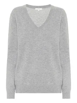 Vince V-neck Cashmere Sweater - Grey