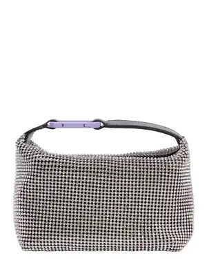 EERA Moonbag Embellished Mesh Pouch - Silver