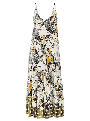 Dries Van Noten Printed Maxi Dress - Multicoloured