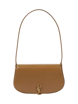 Saint Laurent Voltaire Mini Leather Shoulder Bag - Brown