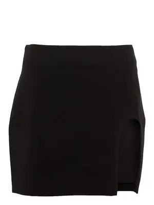 MONOT Crepe Miniskirt - Black