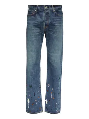 Undercover Beaded Straight Jeans - Blue