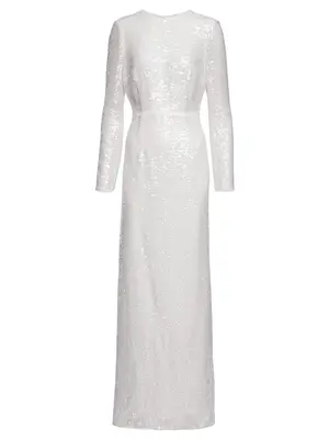 Erdem Yoanna Sequined Gown - White