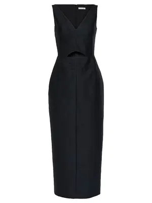EMILIA WICKSTEAD Illyse Floral Midi Dress - Black
