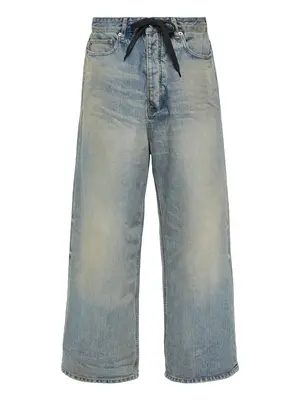 Balenciaga Mid-rise Wide-leg Jeans - Blue