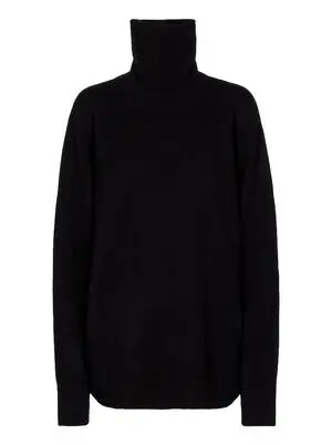 THE ROW Stepny Wool And Cashmere Turtleneck Sweater - Black