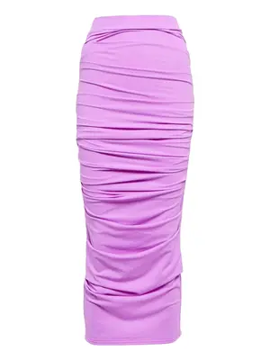Alex Perry Regan Midi Skirt - Purple