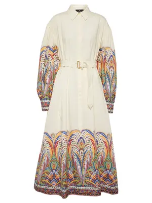 Etro Paisley Cotton Poplin Shirt Dress - Multicoloured