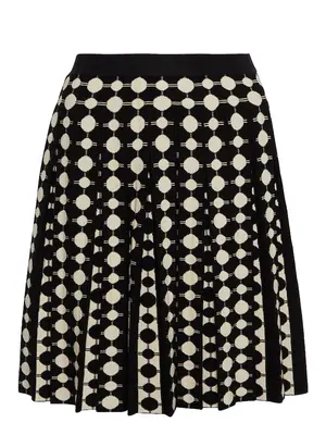 Tory Burch Polka-dot Jacquard Miniskirt - Multicoloured
