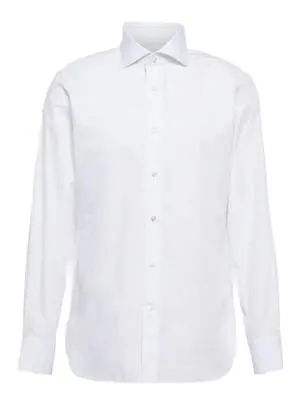 Zegna Cotton Poplin Shirt - White