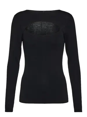 Jardin Des Orangers Cutout Wool Sweater - Black