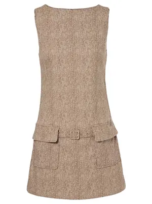 Staud Sheila Belted Midi Dress - Neutrals